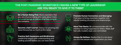 Human Leaders Uplift, Inspire and Enable Workers to Deliver Their Best